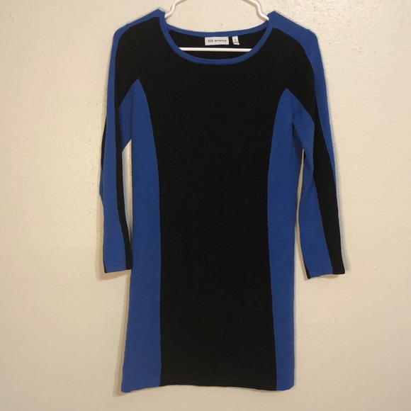 525 America | Dresses | 525 America Color Block Mini Dress Figure ...